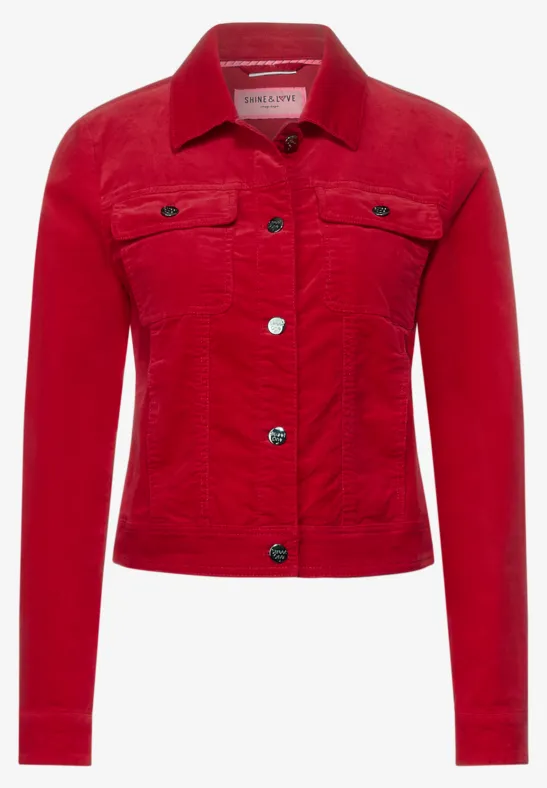 STREET-ONE Cord Jacke für Damen in Rot | STREET-ONE