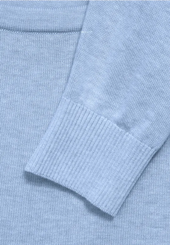 STREET-ONE Pullover mit U-Boot Kragen für Damen | STREET-ONE