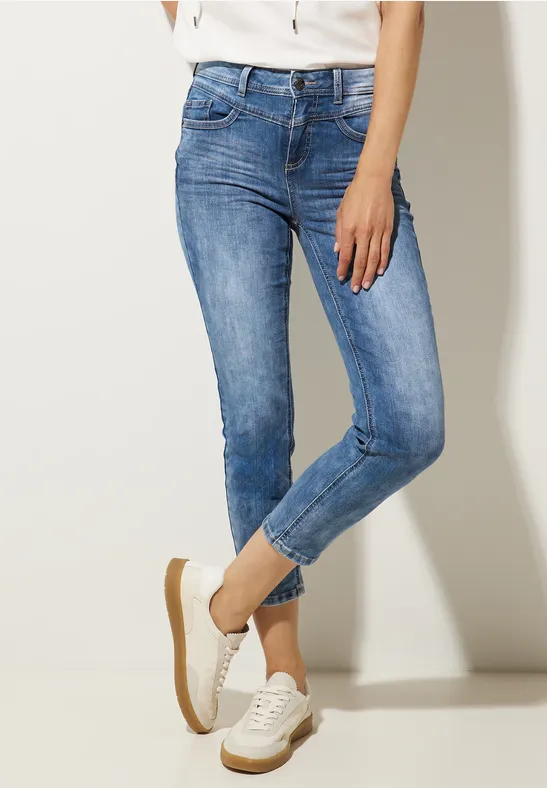 STREET-ONE Slim Fit Jeans für Damen in Blau - YORK | STREET-ONE