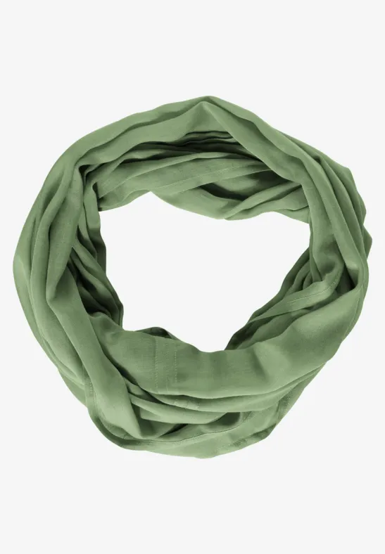 STREET-ONE Loop basique de couleur unie en Vert | STREET-ONE