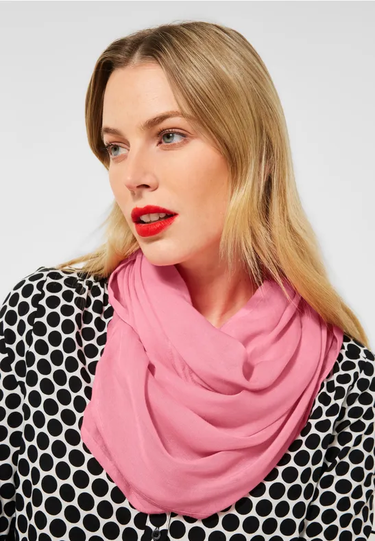 STREET-ONE Loop basique de couleur unie in Rose | STREET-ONE