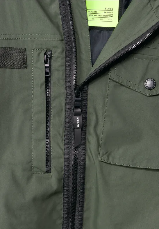 STREET-ONE Outdoor Jacke in Unifarbe für Herren | STREET-ONE